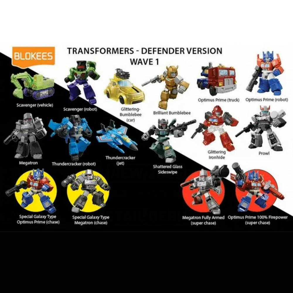 Buy Blokees Transformers 01 Galaxy Shining Defender Sealed Case of 12 ...