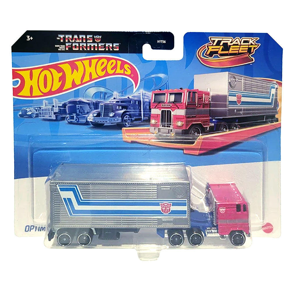 Hot Wheels Track Fleet Transformers Optimus Prime 1:64 Semi Trailer ...