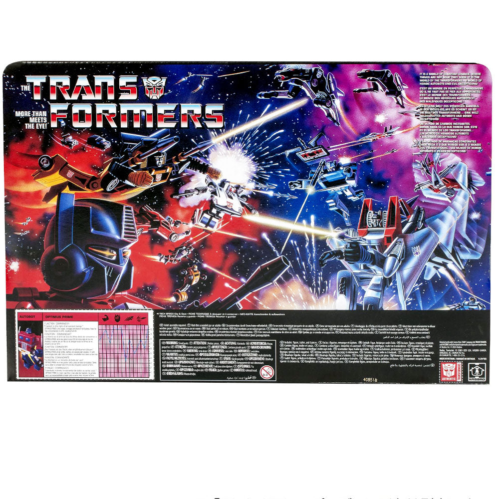 Transformers Retro TF:TM G1 Optimus Prime reissue 40th Anniversary Toy ...