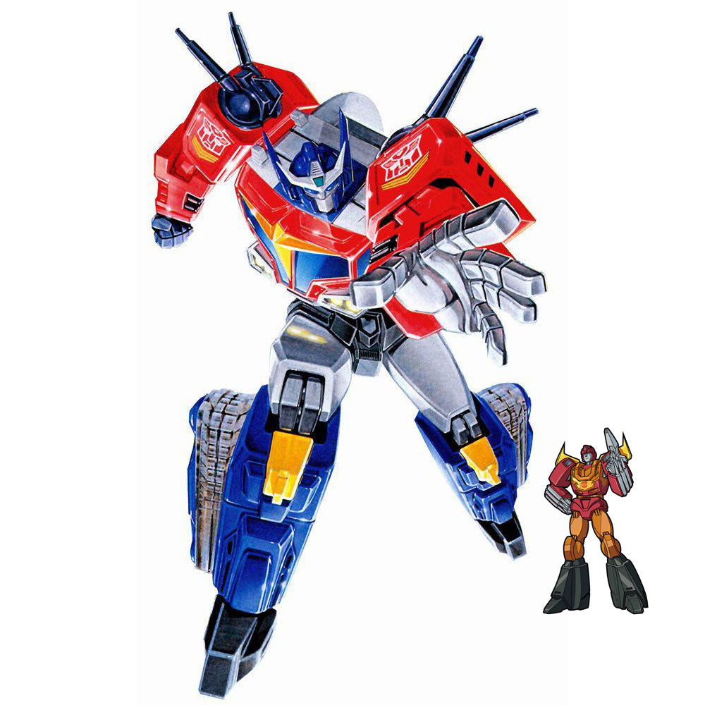 Transformers Age of the Primes Star Optimus Prime Convoy Hot Rod Titan ...