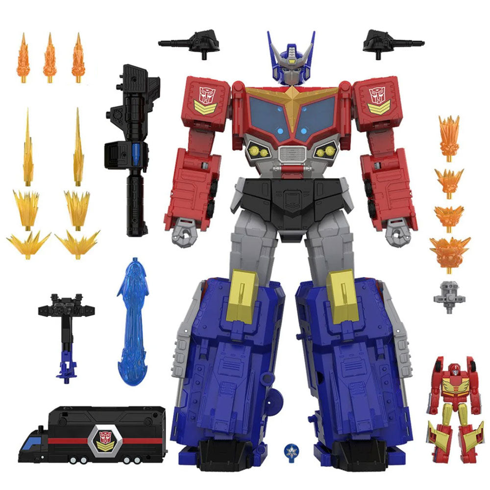 Transformers Age of the Primes Star Optimus Prime Convoy Hot Rod Titan ...