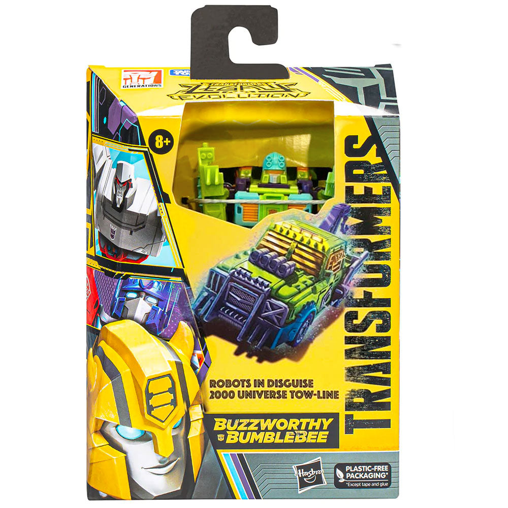 Transformers Buzzworthy Bumblebee Legacy Evolution Tow-Line Deluxe RID ...