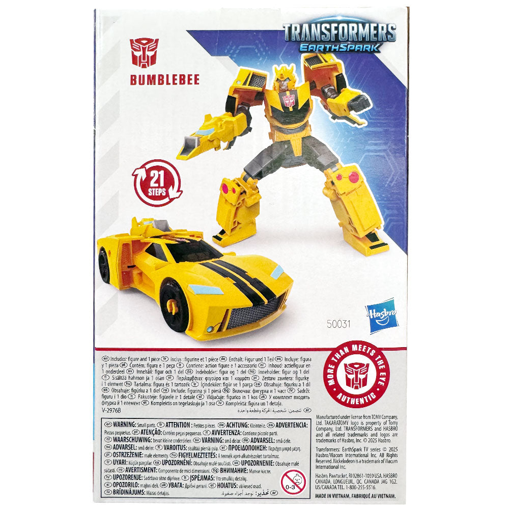 Transformers Earthspark Bumblebee White Box No B.A.F. piece Hasbro USA ...