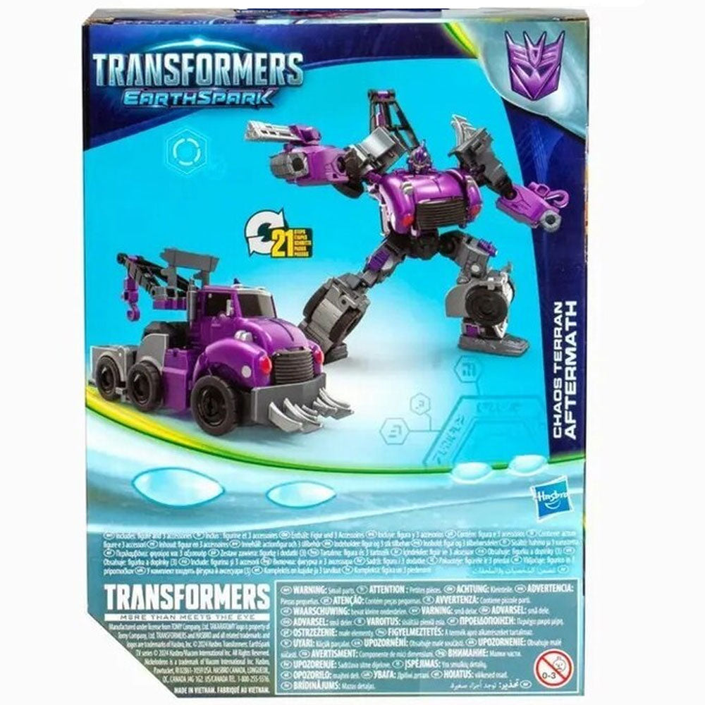 Transformers Earthspark Chaos Terran Aftermath Decepticon Deluxe Toy ...