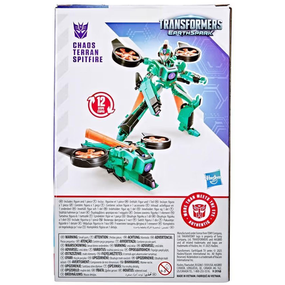 Buy Transformers Earthspark Chaos Terran Spitfire Evil Green Robot Toy ...