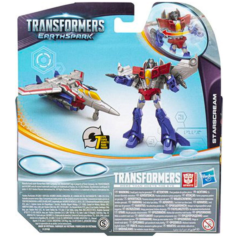 Transformers Earthspark Starscream Warrior Seeker kids toy party time ...