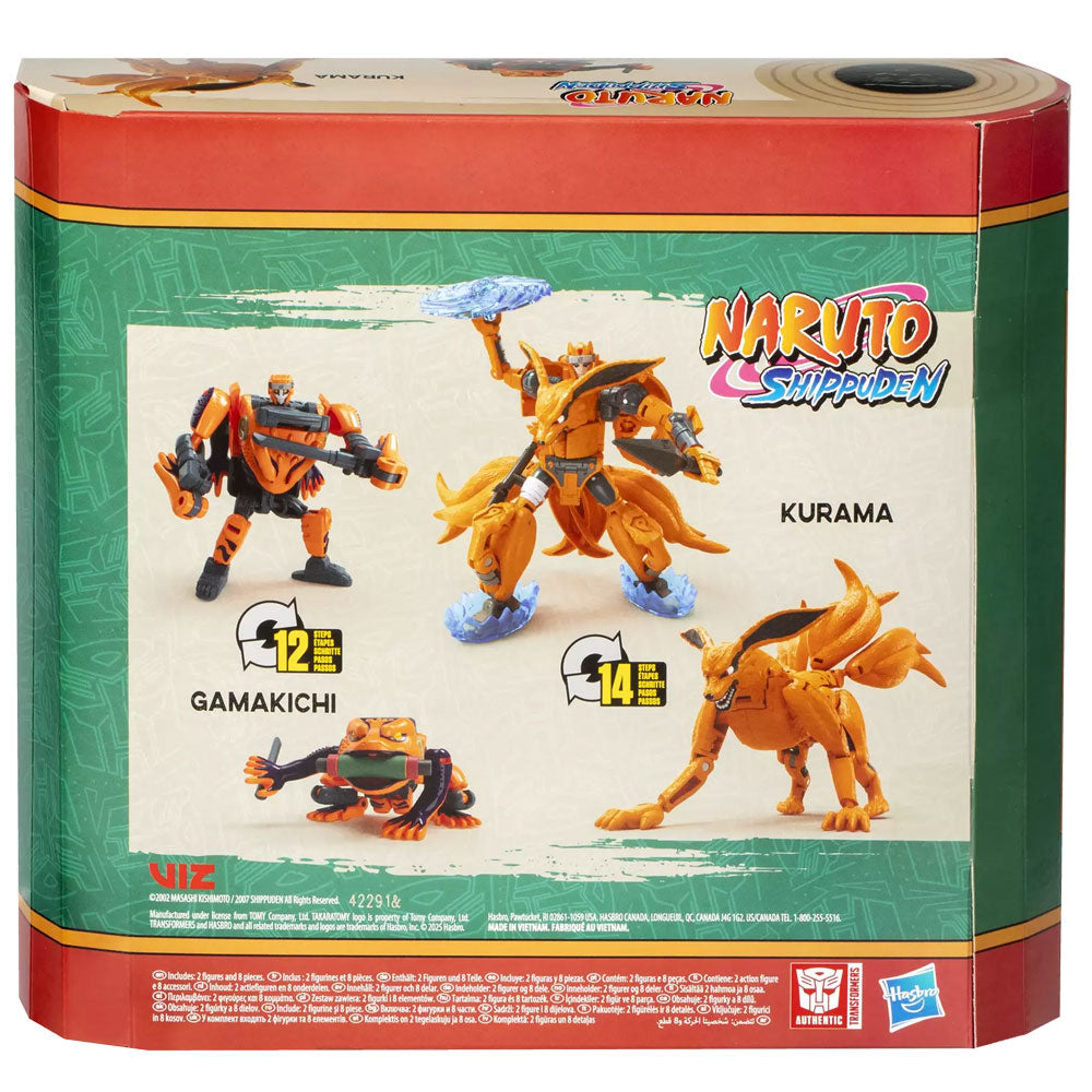 Transformers Generations Collaborative Naruto Kurama Gamakichi 2-Pack ...