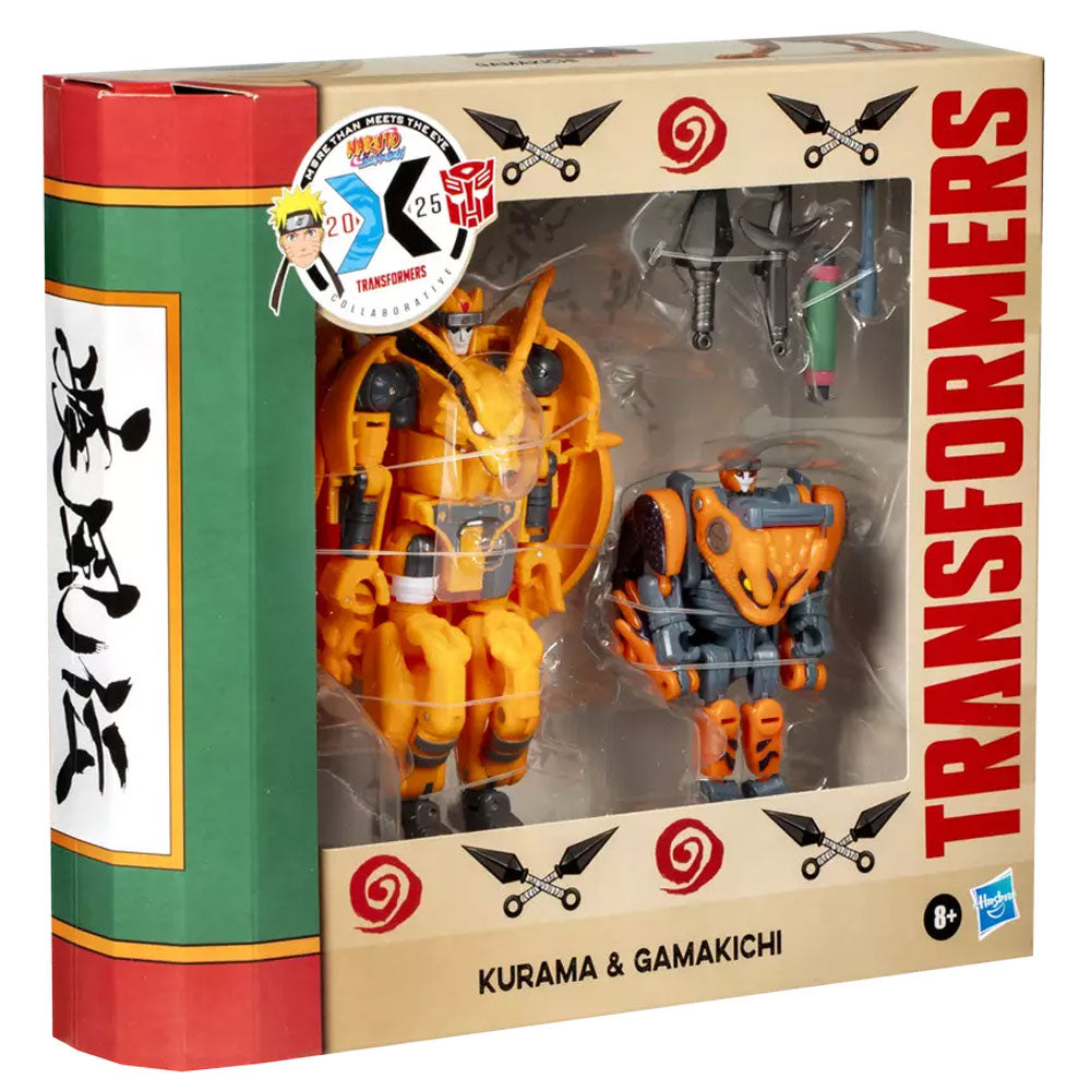 Transformers Generations Collaborative Naruto Kurama Gamakichi 2-Pack ...