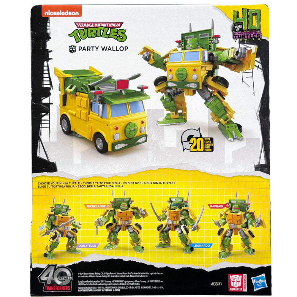 Transformers Collaborative: Teenage Mutant Ninja Turtles Party Wallop ...