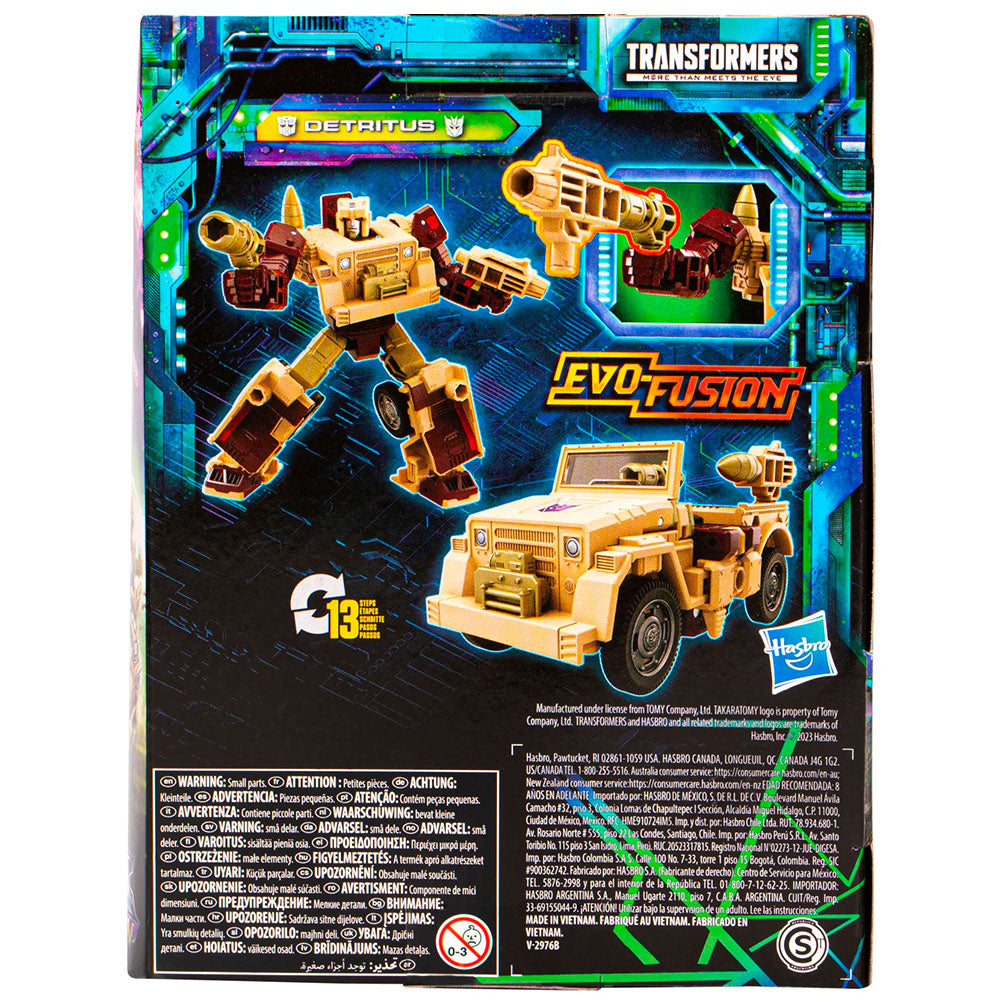 Transformers Legacy Evolution Detritus G1 Deluxe Junkion Toy Jeep ...