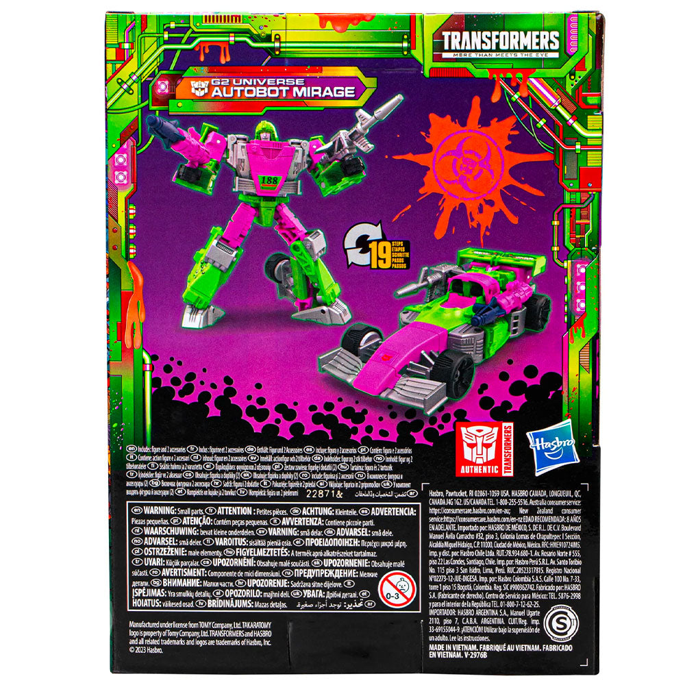 Transformers Generations Legacy Evolution G2 Mirage Deluxe Green Pink ...