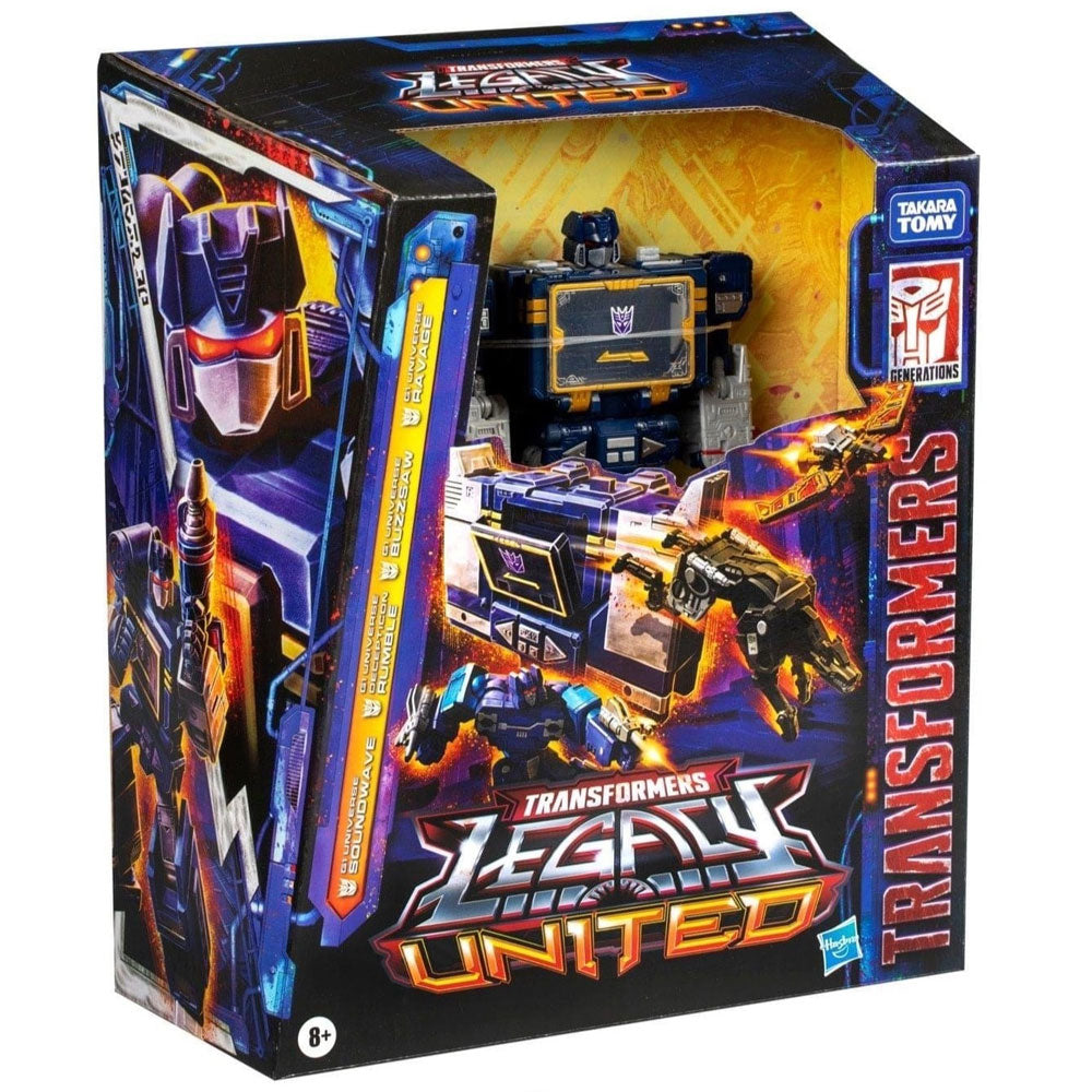 Transformers Legacy United G1 Universe Soundwave Leader Buzzaw Rumble ...