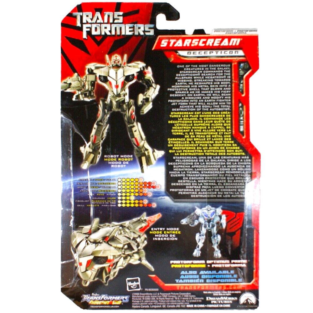 Transformers Movie Preview Protoform Starscream Multilingual Canada ...