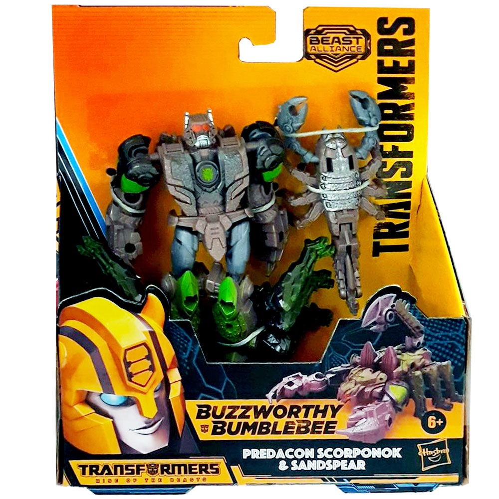 Transformers Beast Alliance Predacon Scorponok & Sandspear Weaponizer ...