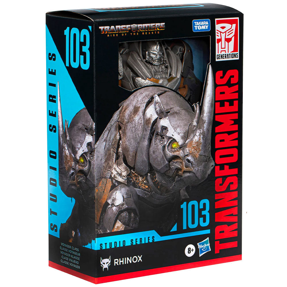 Transformers Studio Series 103 Rhinox Rise of the Beasts Voyager Toy ...