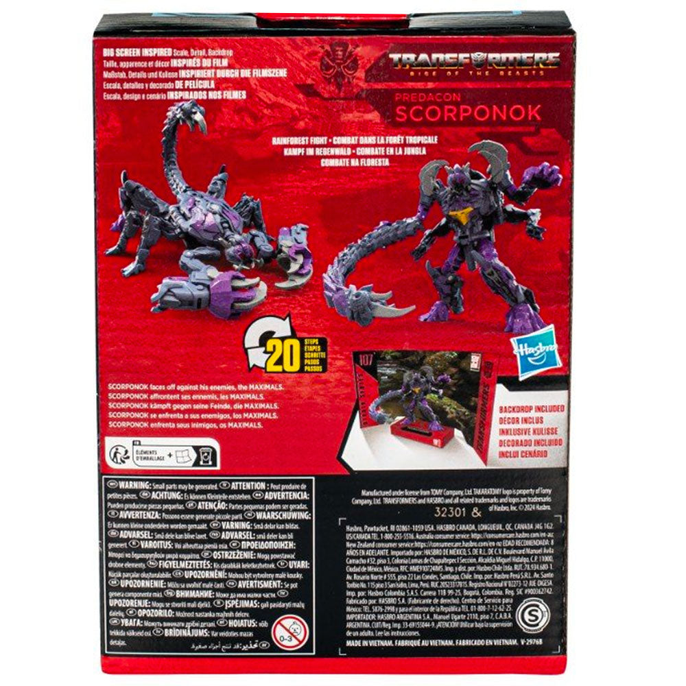 Buy Transformers Studio Series 107 Scorponok Deluxe ROTB Movie Toy ...