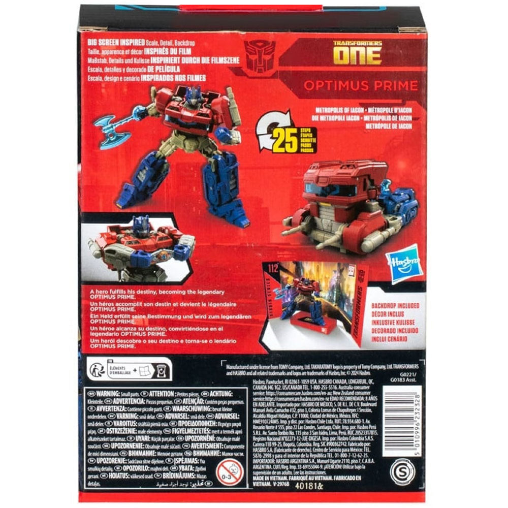 Transformers Studio Series 112 TF1 Optimus Prime Deluxe Cybertronian ...