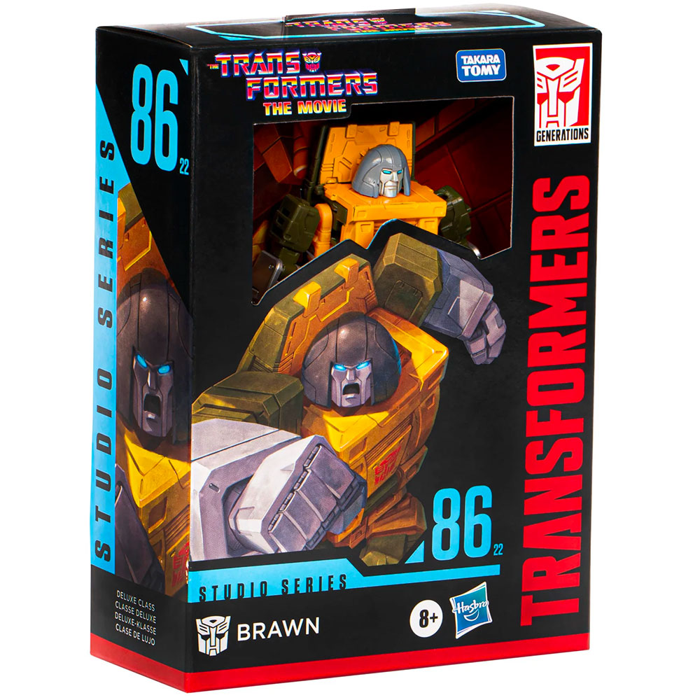 Transformers Studio Series 86-22 Brawn Deluxe G1 Animated Movie Toy ...
