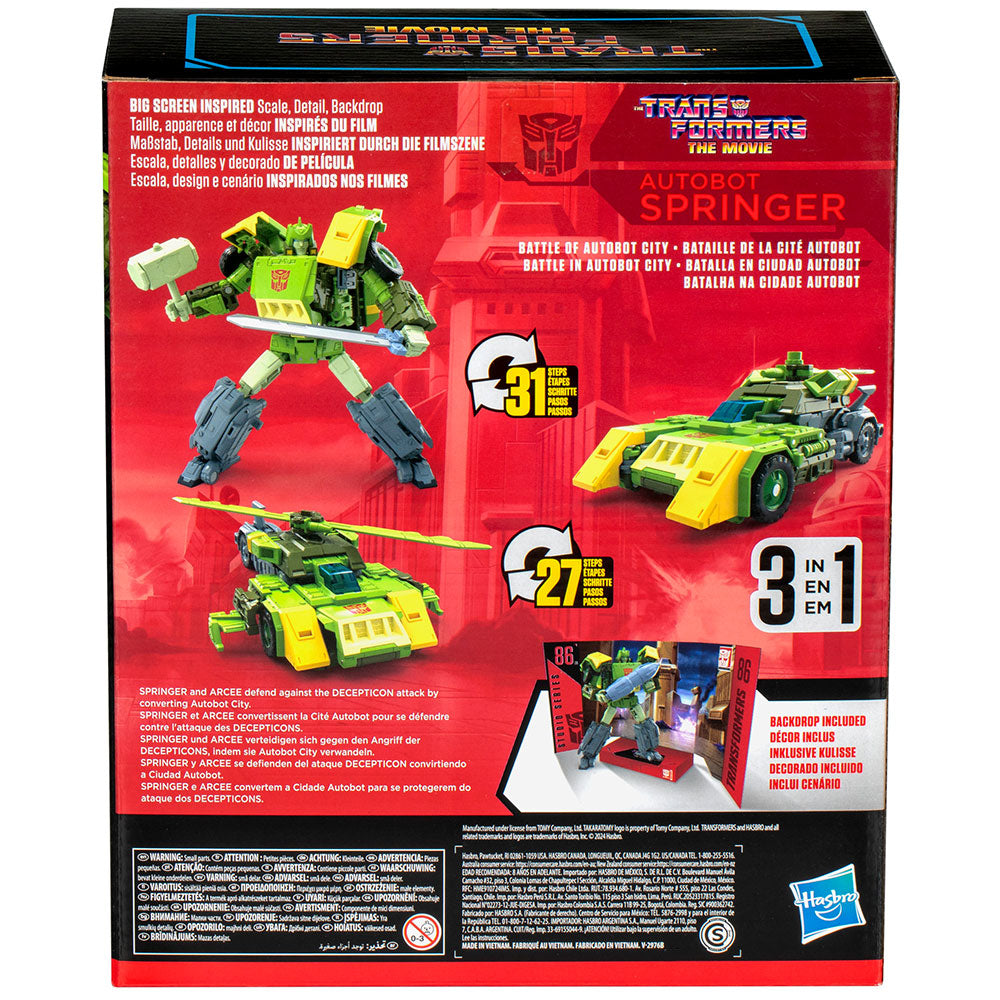 Transformers Studio Series 86-30 Springer Leader Triple Changer TFTM ...