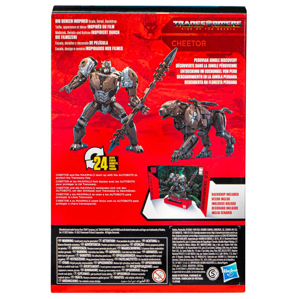 Transformers Studio Series 98 Cheetor Rise of the Beasts Voyager Toy ...