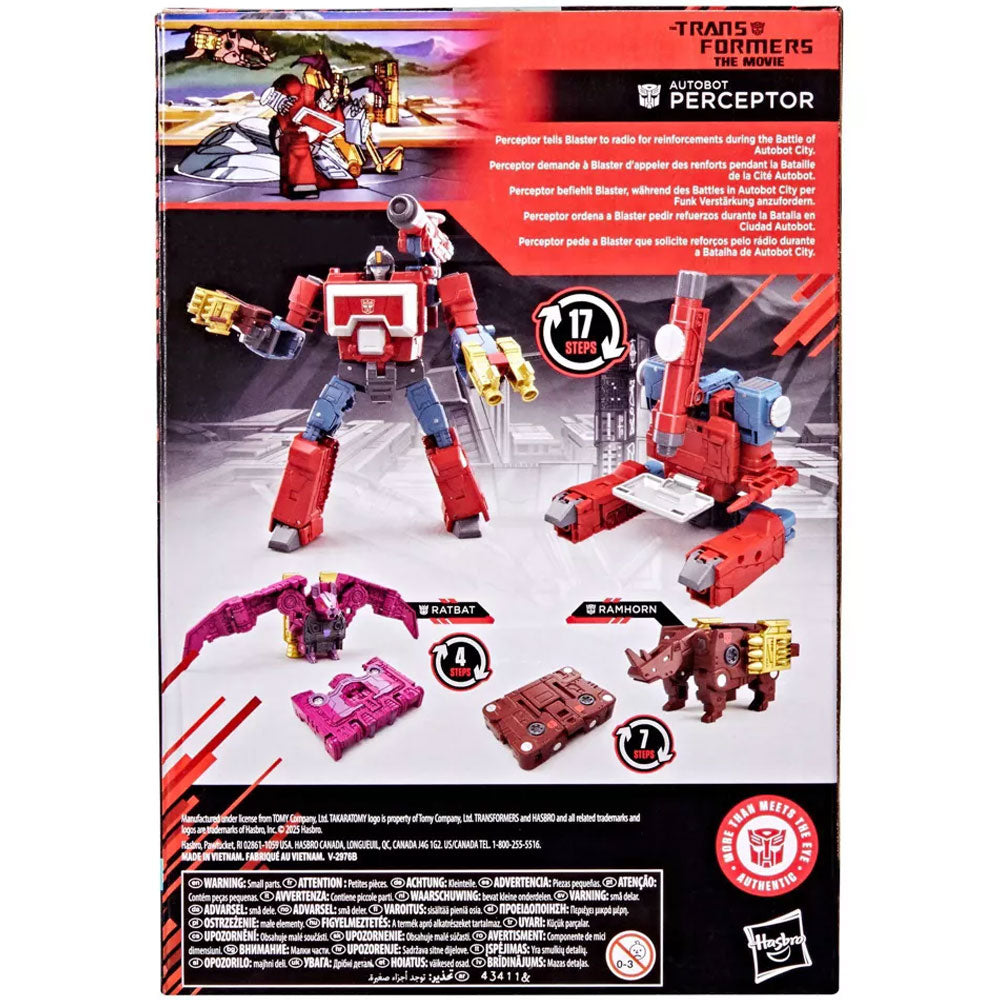 Transformers Studio Series MTMTE Collection Perceptor Ramhorn Ratbat ...
