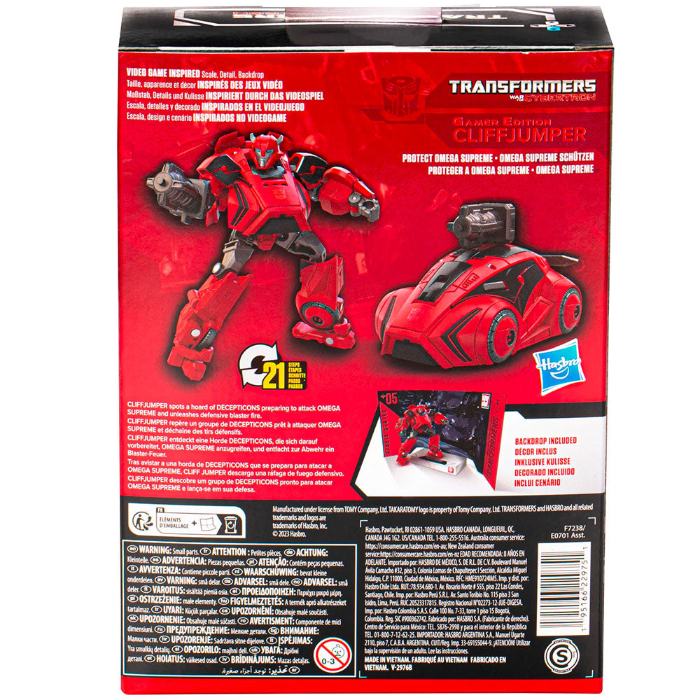 Transformers Studio Series +05 Gamer Edition Cliffjumper High Moon Toy ...