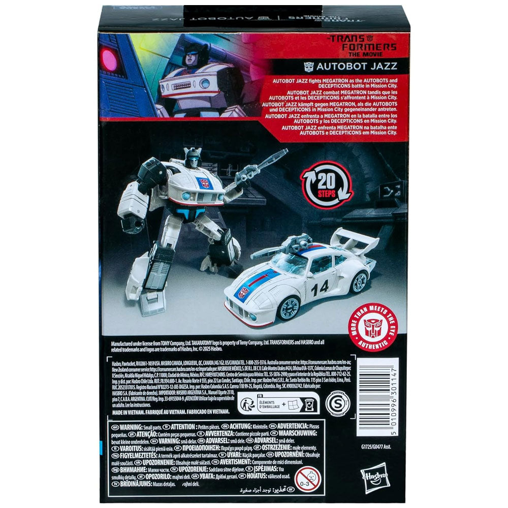 Transformers Studio Series Autobot Jazz Deluxe Toy TFTM Animated Rerun – Collecticon Toys