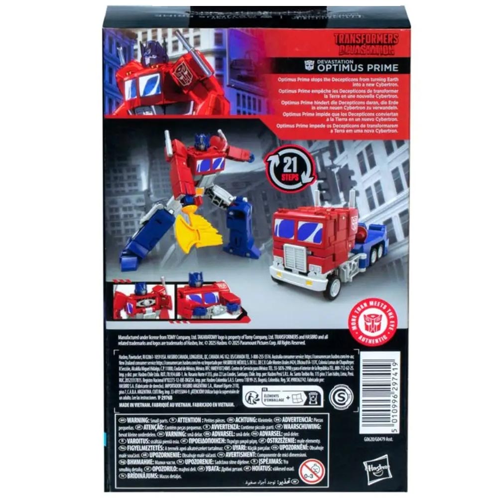 Transformers Studio Series Devastation Optimus Prime Deluxe Anime Deco ...