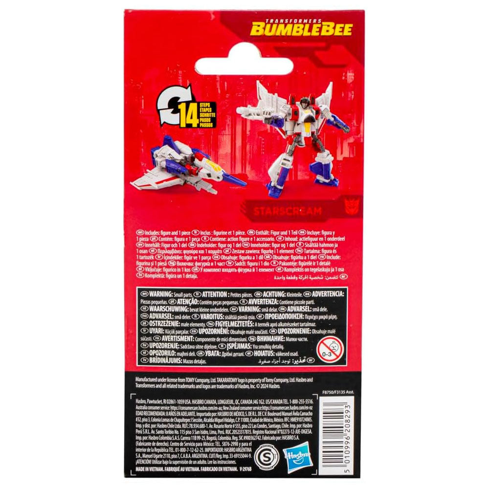 Buy Transformers Studio Series Starscream core Bumblebee Movie TF6 Toy ...