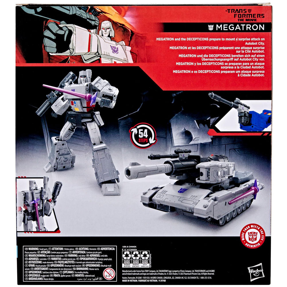 Transformers Studio Series 86-35 Megatron Leader TFTM Decepticon Toy ...
