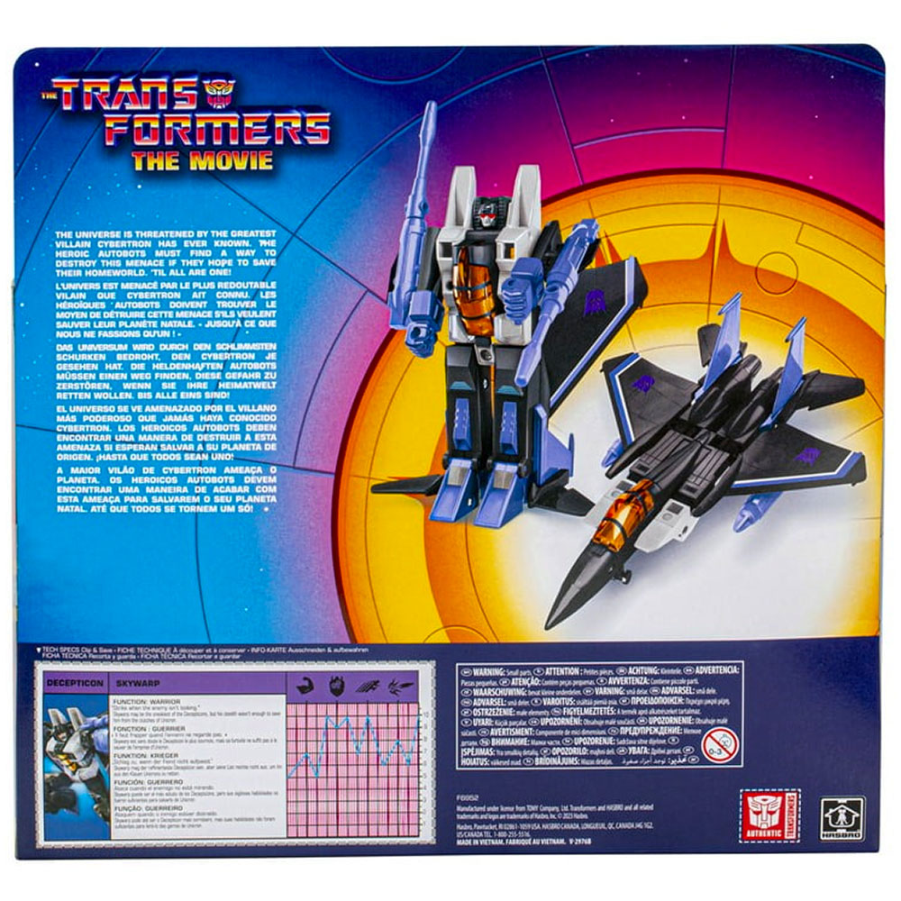 Transformers Retro TF:TM G1 Skywarp Anime Movie reissue Walmart Toy ...