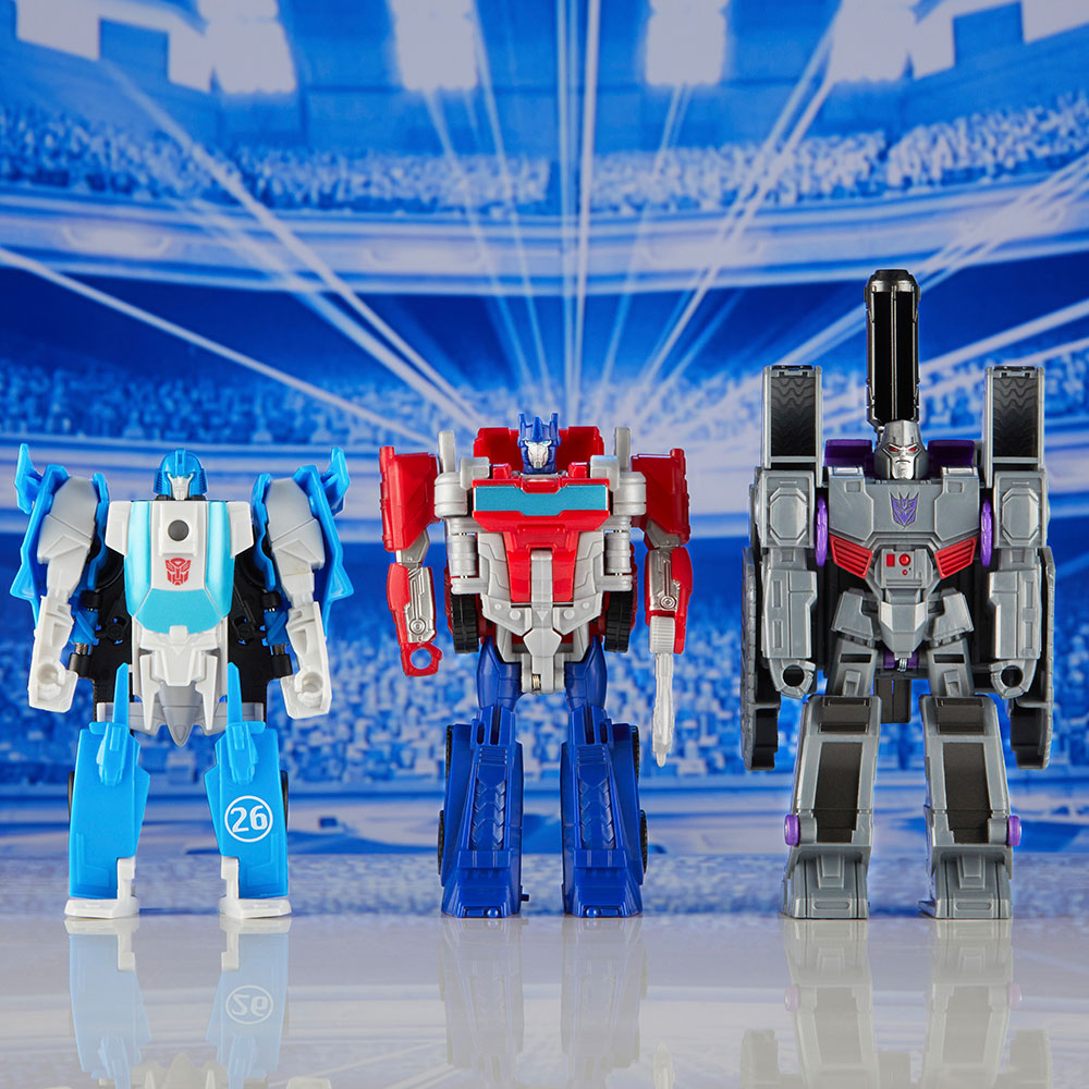 Transformers One Movie Iacon Race 3-Pack Megatron Optimus Prime Mirage ...