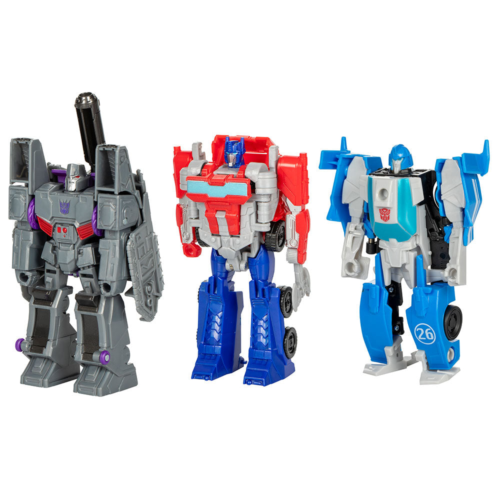 Transformers One Movie Iacon Race 3-Pack Megatron Optimus Prime Mirage ...