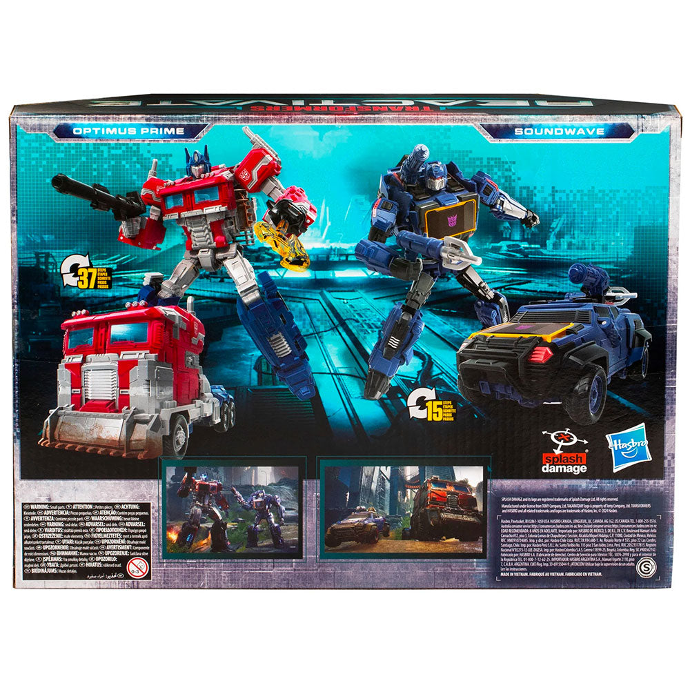 Transformers: Reactivate Soundwave & Optimus Prime Video Game 2-Pack ...