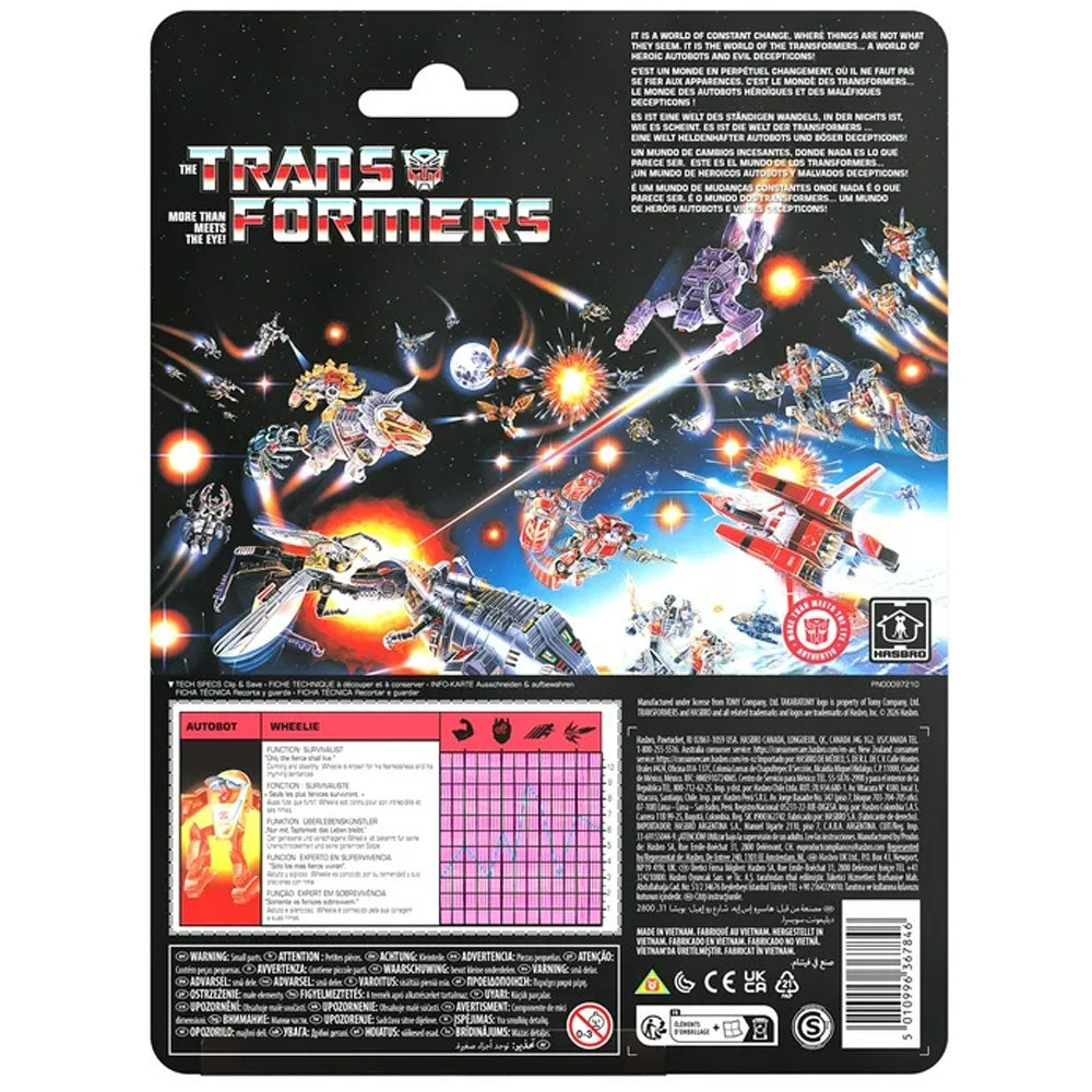 Buy Transformers Retro G1 Autobot Wheelie Deluxe Walmart Exclusive Toy ...