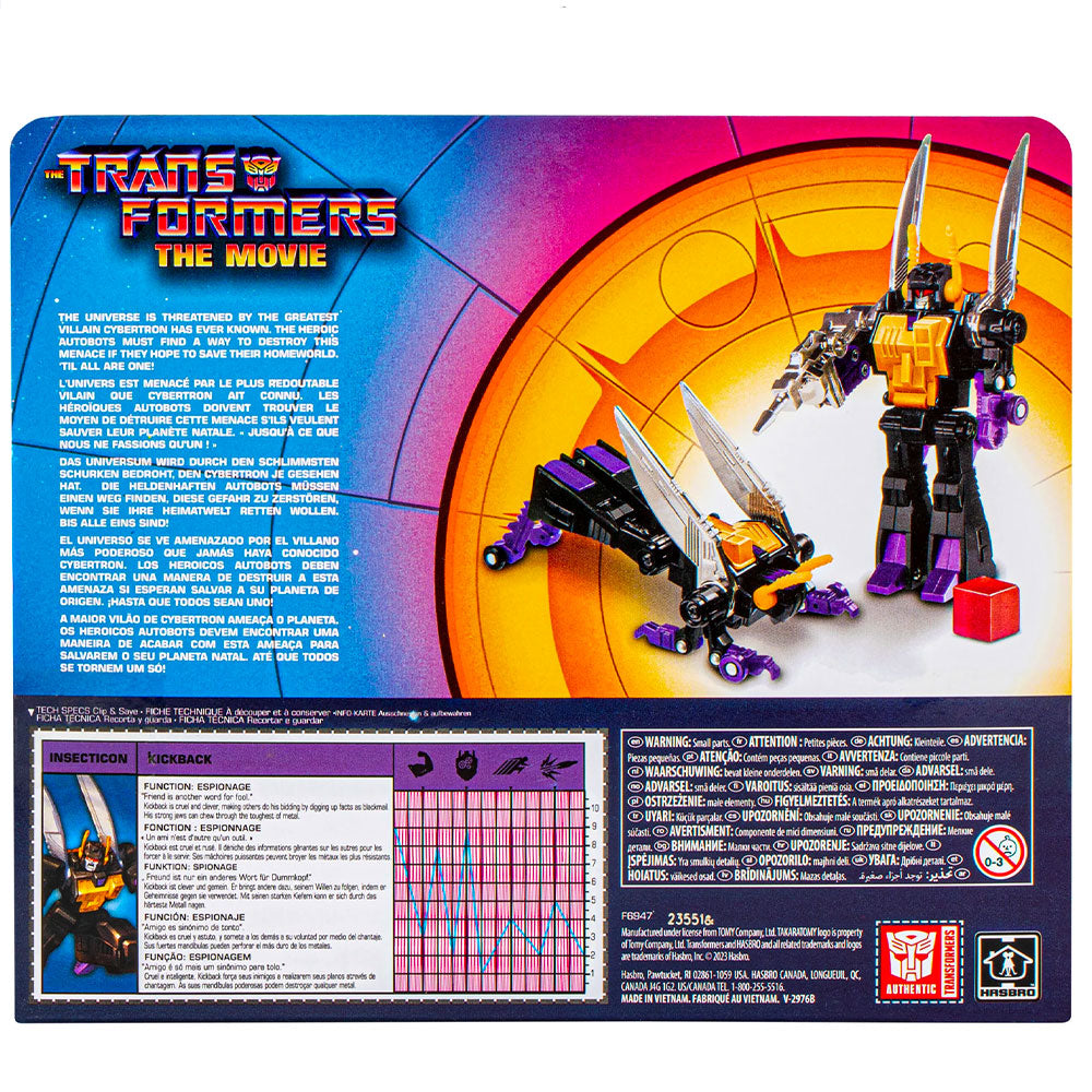 Transformers Retro TF:TM G1 Kickback Anime Insecticon reissue Walmart ...