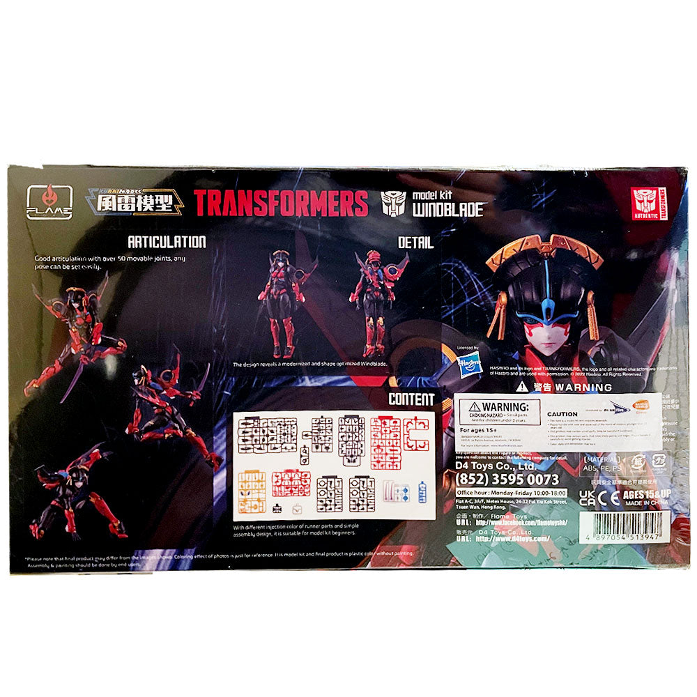 Transformers Flame Toys Furai Model 20 Windblade IDW Female Autobot ...