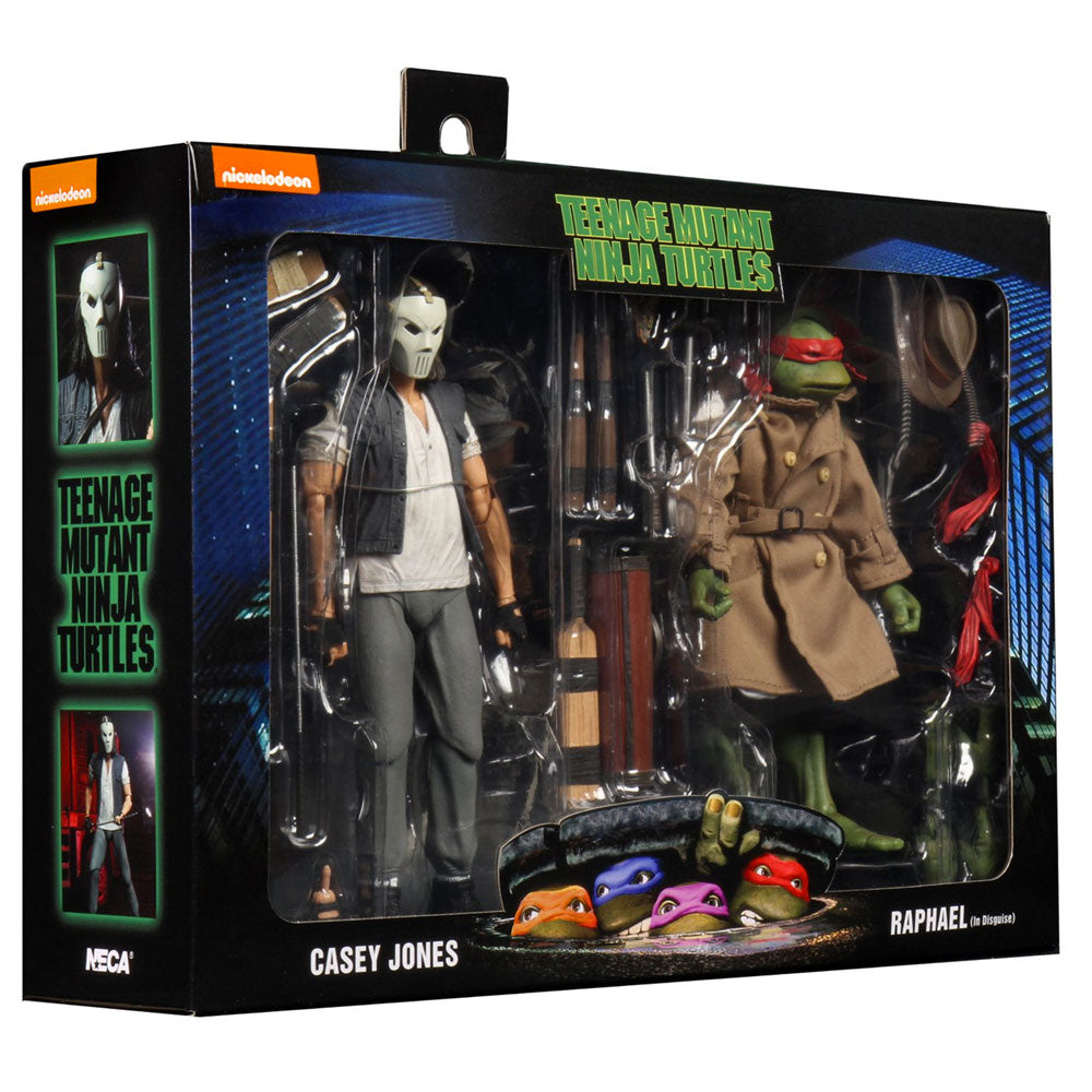 NECA Teenage Mutant Ninja Turtles Movie Casey Jones Raphael Disguise ...