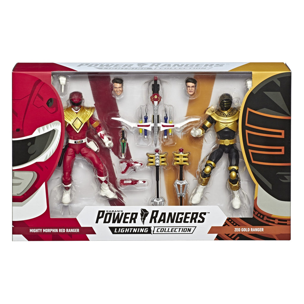 Power Rangers Lightning Collection Mighty Morphin Red and Zeo Gold Ran ...