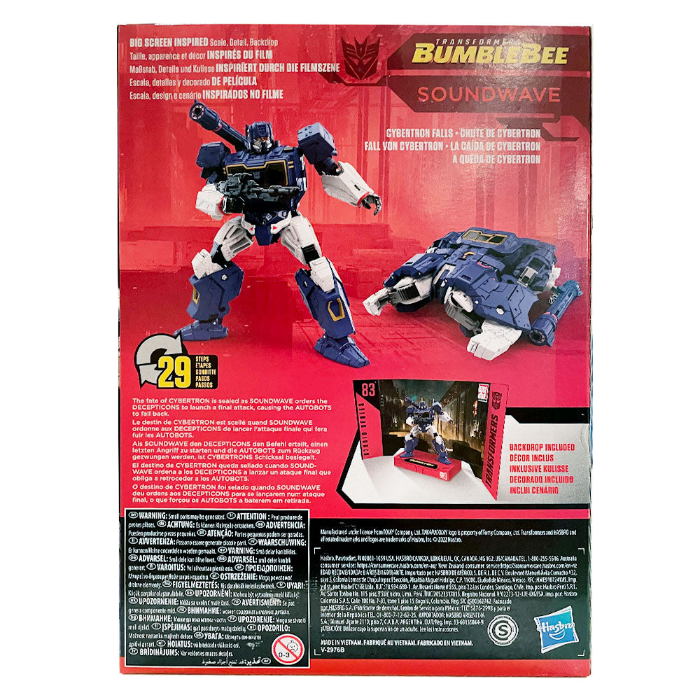 Buy Transformers Studio Series 83 Movie Cybertronian Soundwave Toy ...