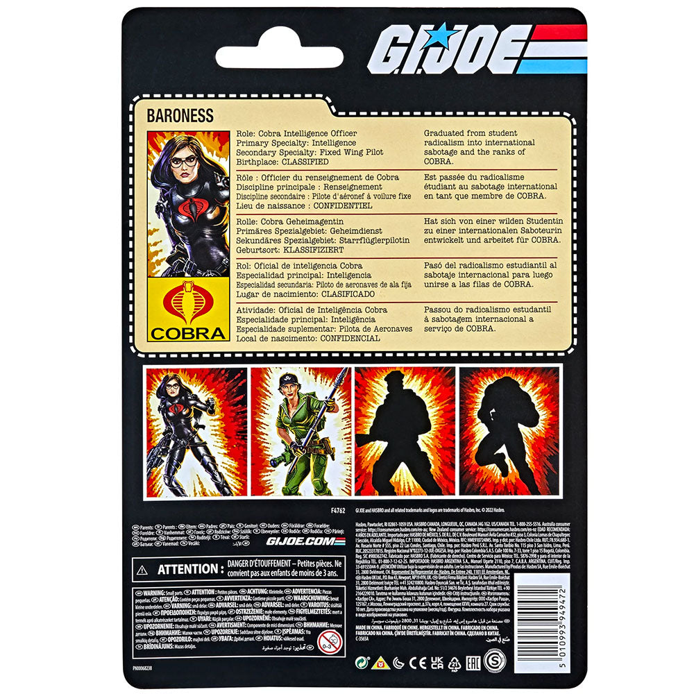 G.I. Joe Classified Series Baroness Retro Card 6-inch Action Figure ...