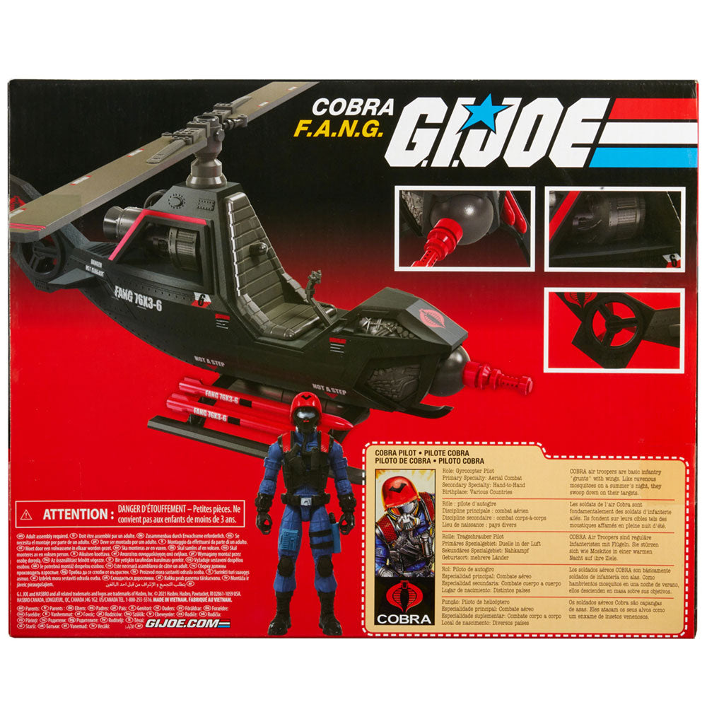 G.I. Joe Vintage Retro Cobra F.A.N.G. Copter & Pilot reissue Walmart ...