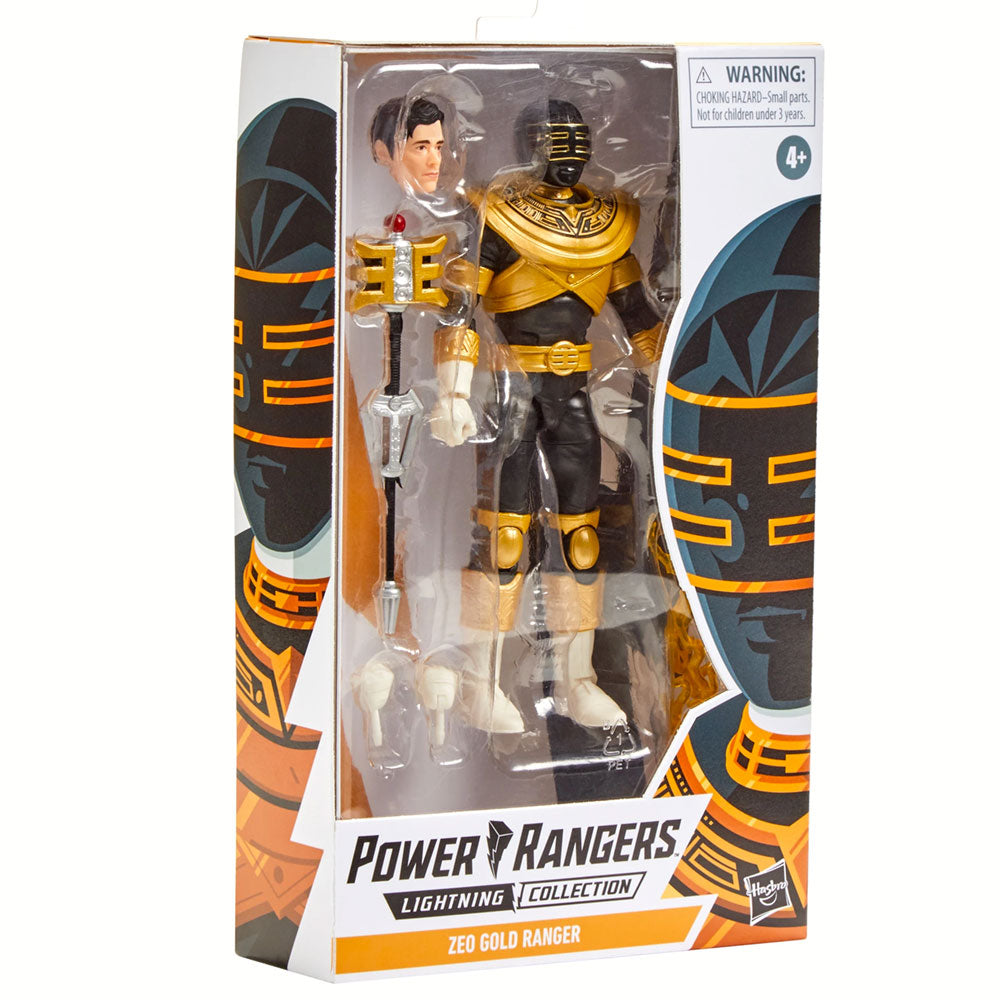 Power Rangers Lightning Collection Zeo Gold Ranger with Hammer Toy ...