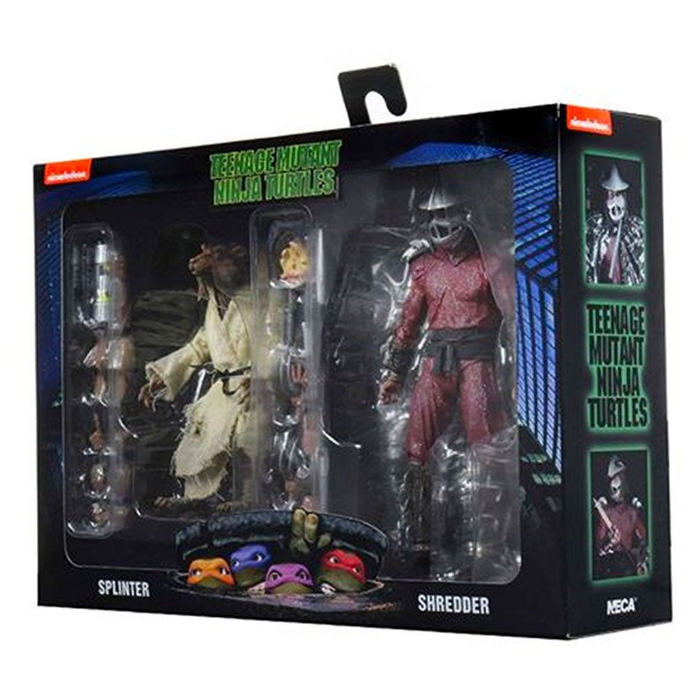 NECA Teenage Mutant Ninja Turtles 90 Movie Foot Splinter vs Shredder ...