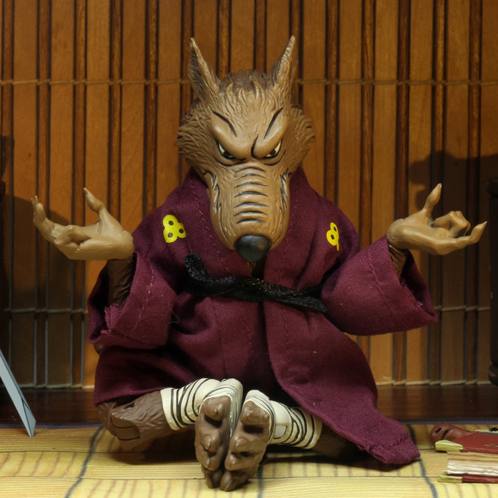 NECA TMNT Ninja Turtles Cartoon Splinter vs. Baxter The Fly 2-pack toy ...