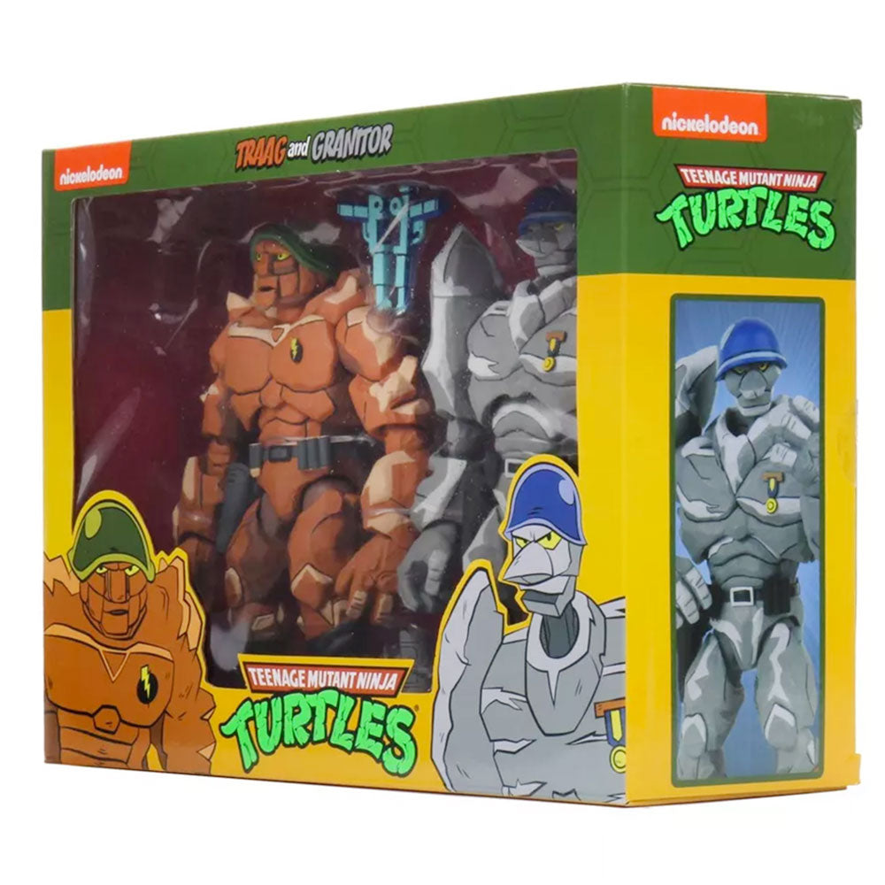 Neca Teenage Mutant Ninja Turtles Cartoon Traag And Granitor Rock Army