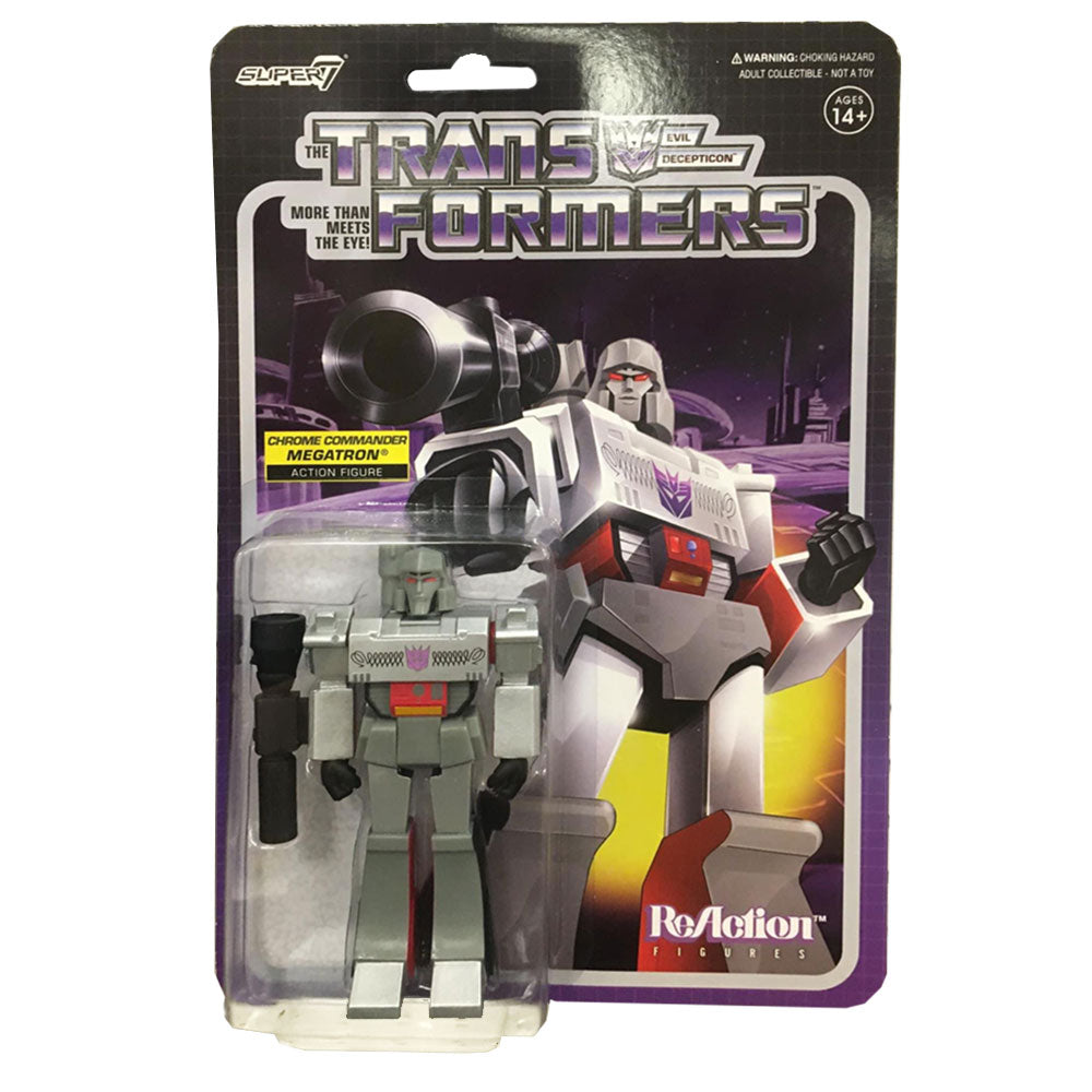 Buy Super 7 Transformers G1 Chrome Commander Megatron ReAction Figure ...
