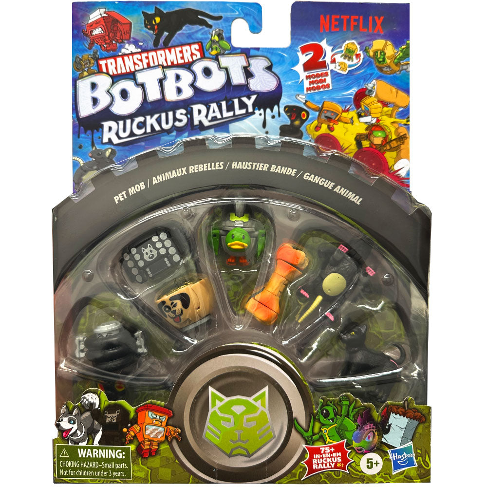Transformers Botbots Series 6 Ruckus Rally Pet Mob 8-Pack #2 Fish Oil ...