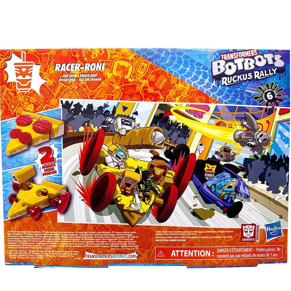 Transformers Botbots Series 6 Ruckus Rally Racer-Roni Vehicle 4-Pack ...