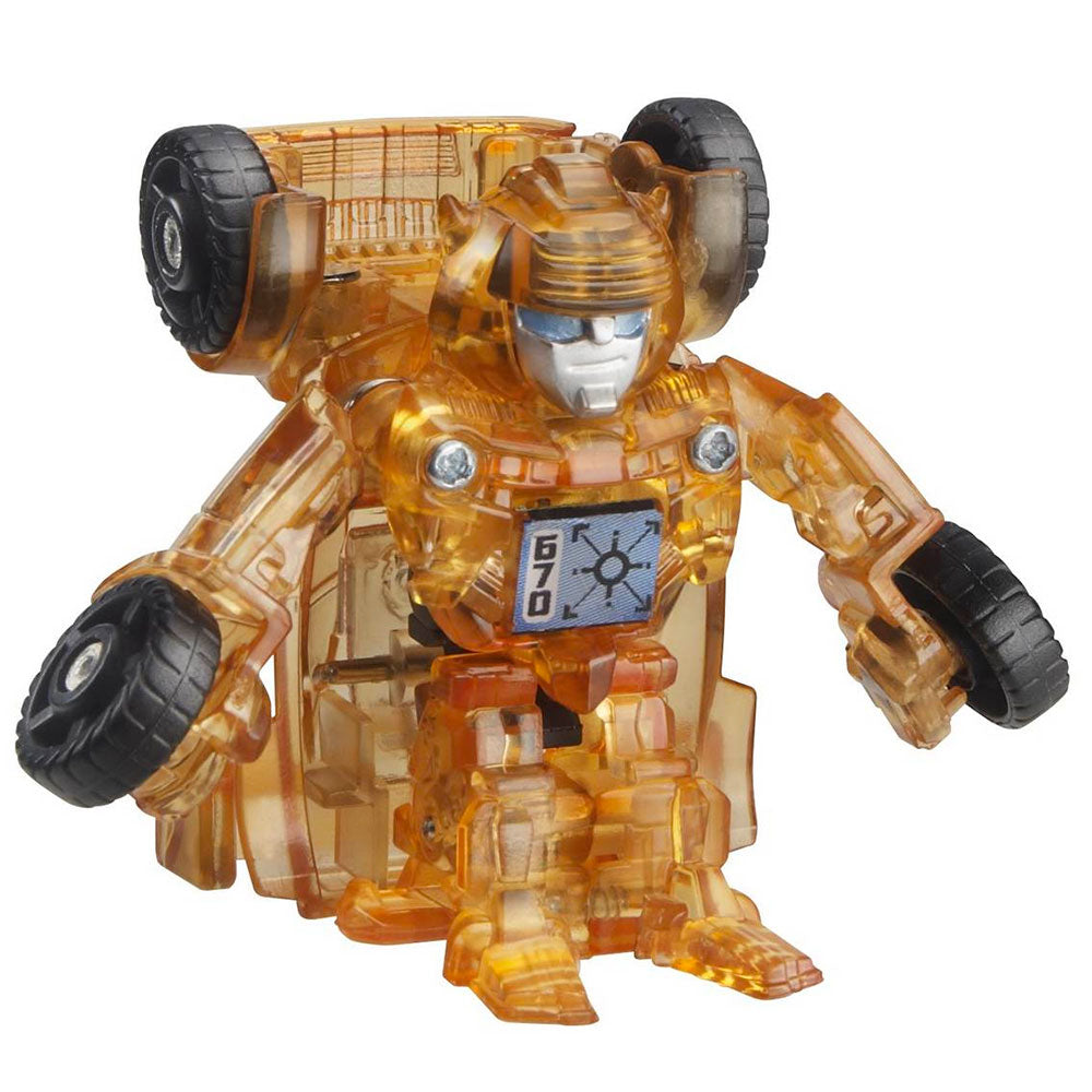 Transformers Botshots Series 1: Super Bot 002 Bumblebee Clear Car Toy ...